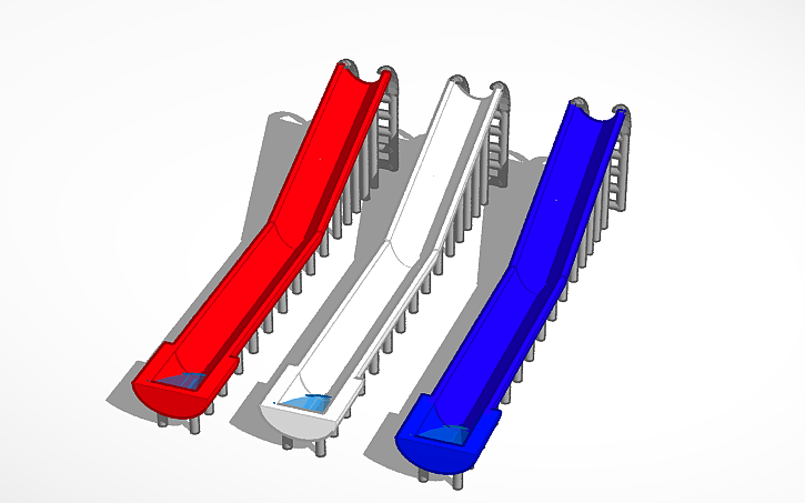 3D design Water slide - Tinkercad