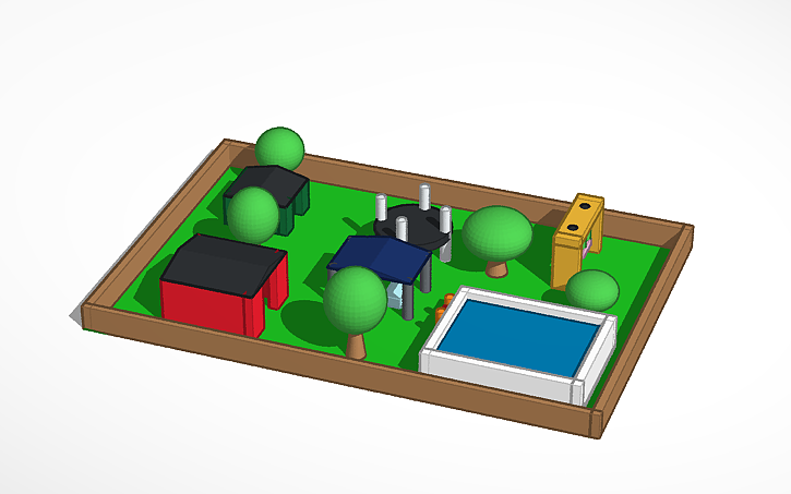 3D design Backyard Project - Tinkercad
