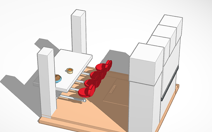 3D design My dream kitchen | Tinkercad