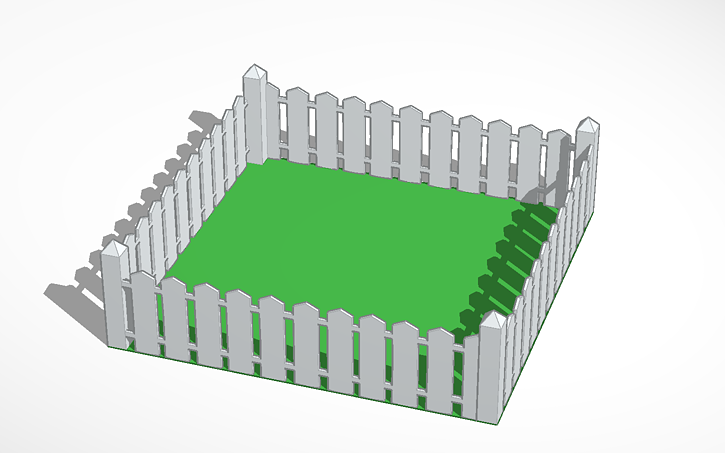 3D design PICKETT FENCE MICHAEL LUFF - Tinkercad