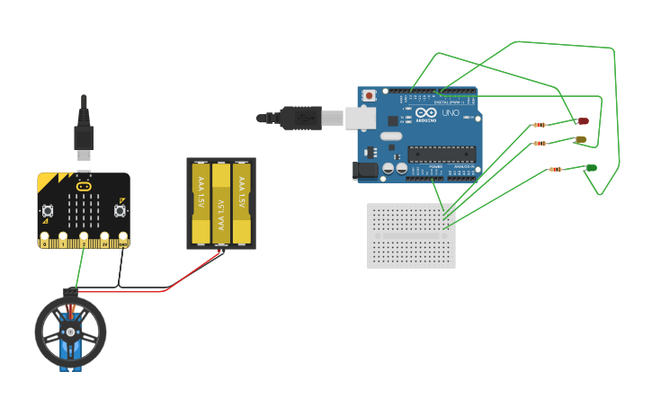 Circuit design loto | Tinkercad