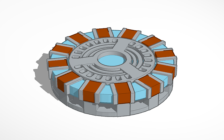 3D design Arc reactor - Tinkercad