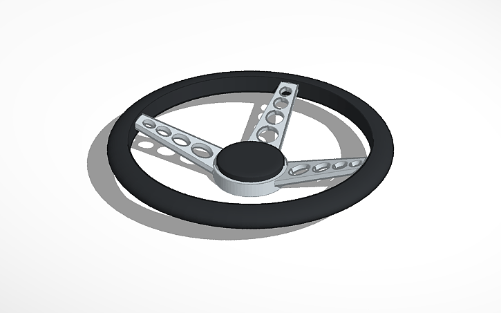 3D design universal model car steering wheel - Tinkercad