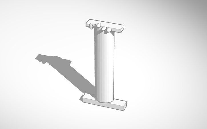 3D design ionic column - Tinkercad