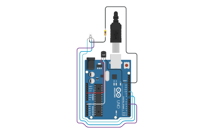 Circuit Design Latihan 4 Tinkercad