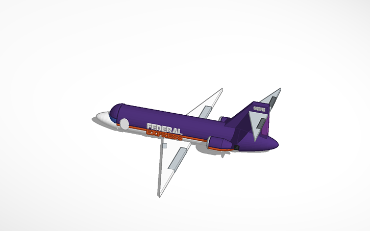 3D design FedEx® Dassault Falcon 20 (Old Corporate Paintjob) | Tinkercad