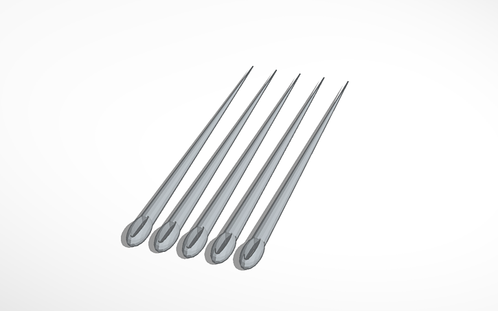 3D design Sewing Needles - Tinkercad