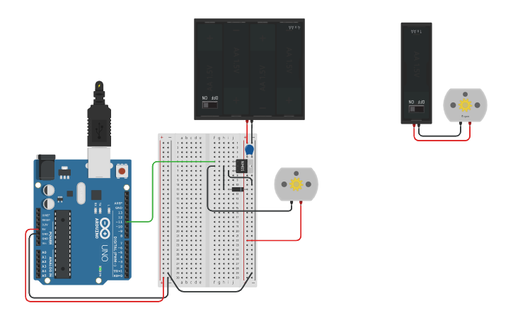 Circuit Design 3 1 Single Direction Dc Motor Tinkercad