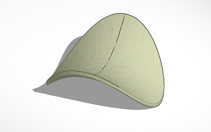 3D design saddle template - Tinkercad