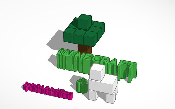 3D design Minecraft - Tinkercad