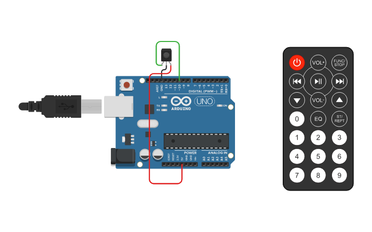 Circuit Design Arduino Ir Remote Tinkercad