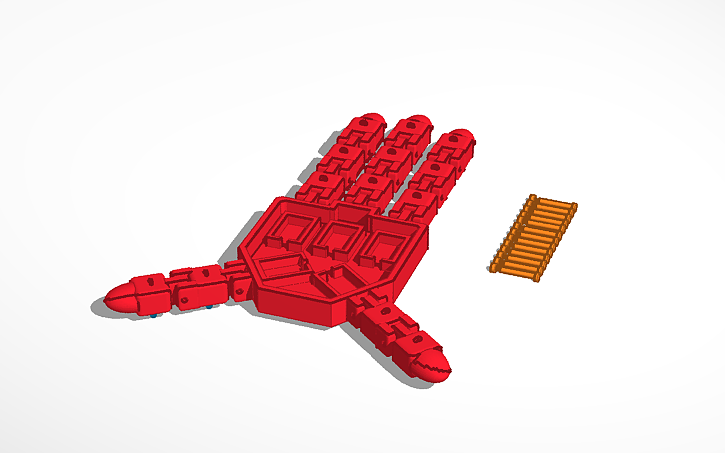 3D design Prosthetic hand design_ final good copy | Tinkercad