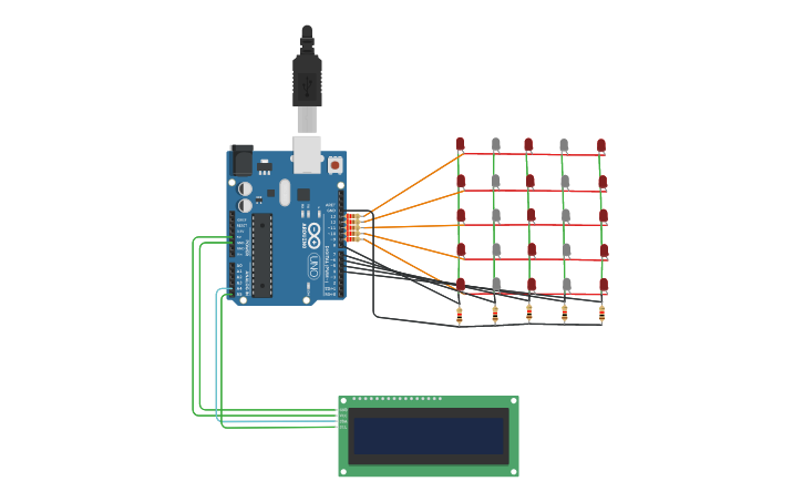 Circuit design caso practico N° 10 - Tinkercad