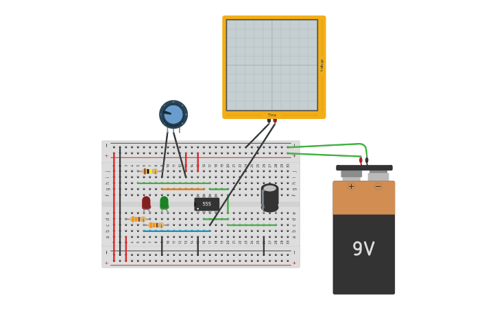 Circuit Design 555 Blink Tinkercad