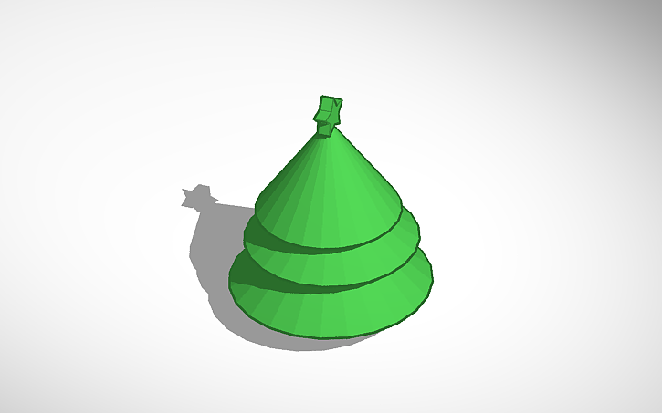 3D design Christmas tree - Tinkercad
