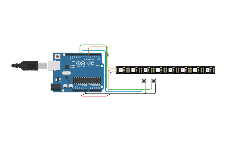Circuit design Juego Pong - Tinkercad