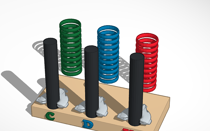 3D design Ábaco | Tinkercad