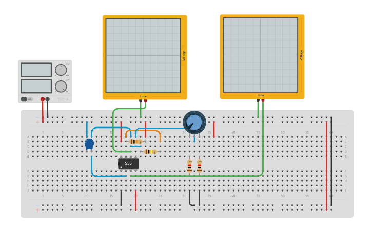 Circuit design Voltage Controlled Oscillator | Tinkercad