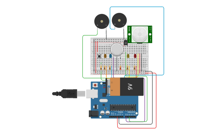 Circuit design Security device | Tinkercad