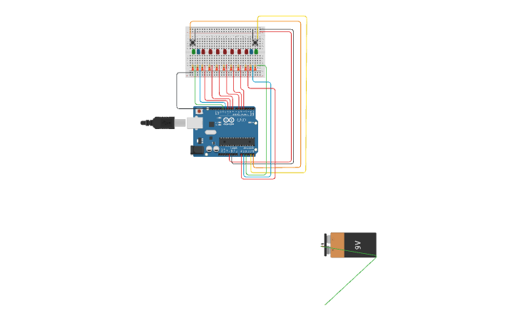 Circuit design ACTIVIDAD 3 ACD | PING - PONG EDUCATIVO | SEMANA 4 - Tinkercad