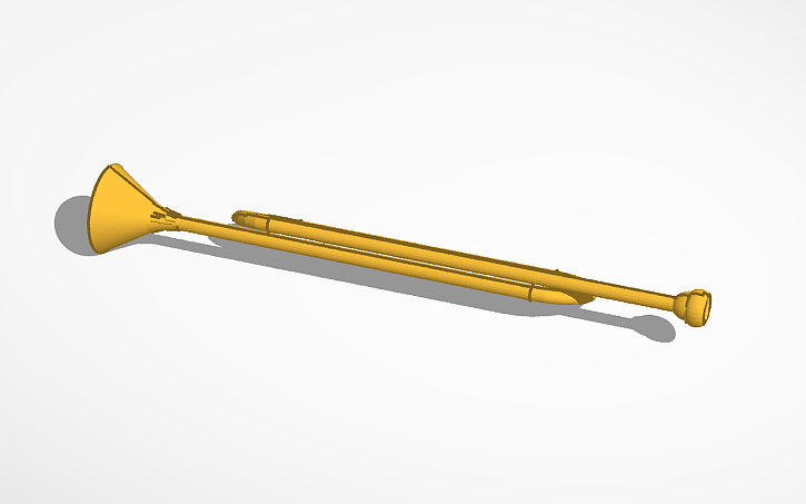 3D design Trumpet - By BernardoDesign - Tinkercad