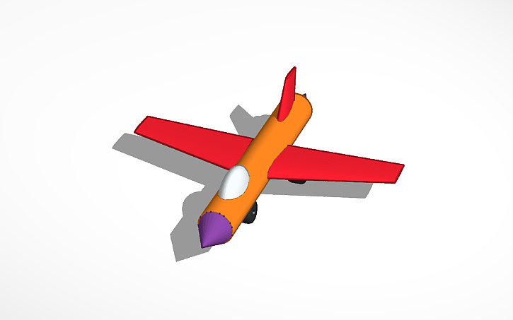 3D design tinkercad jet - Tinkercad