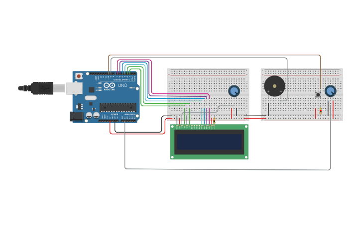 Circuit design Speaker volume controller - Tinkercad