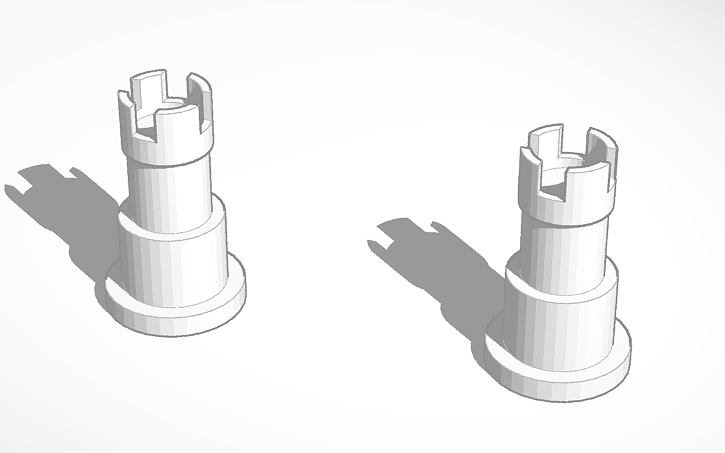 3D design Chess castle - Tinkercad