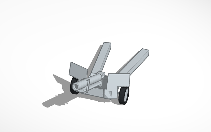 3D design howitzer - Tinkercad