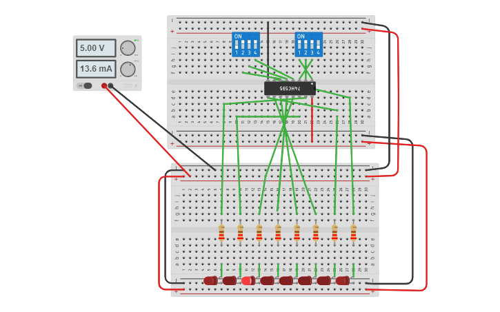 Circuit design M2 DEC Job 17 three-to-eight decoder (74LS138 ...