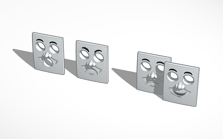 3D design Faces Bertie - Tinkercad