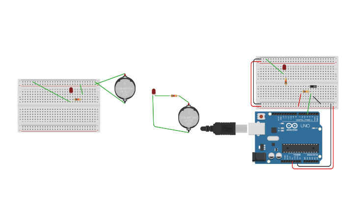 Circuit Design Breadboard Example Tinkercad