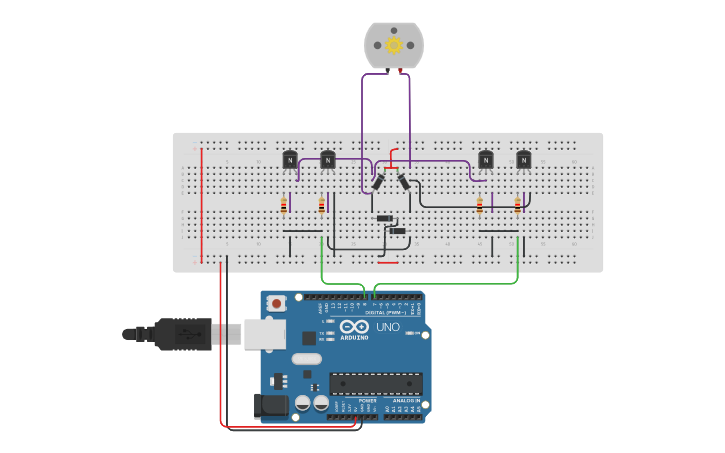 Circuit design Practica 29 - Tinkercad
