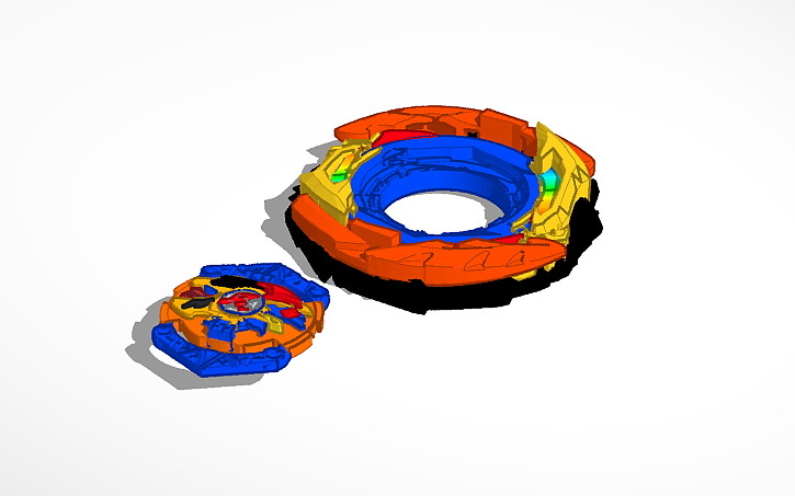 3D design Mega Flame Sword Ragnatron Beyblade Burst Dynamite Battle (In ...