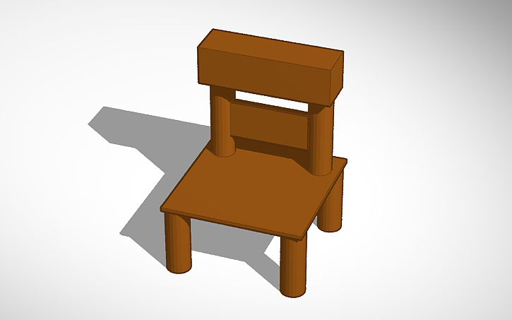 3D design chair - Tinkercad