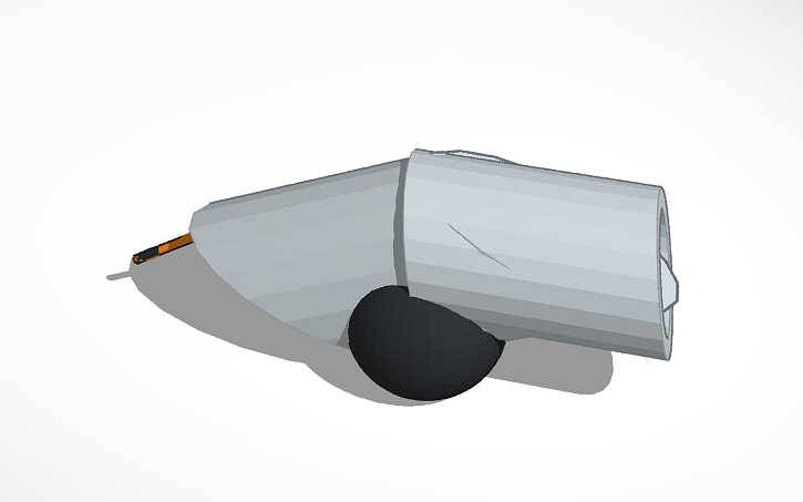 3D design Top dog cannon | Tinkercad