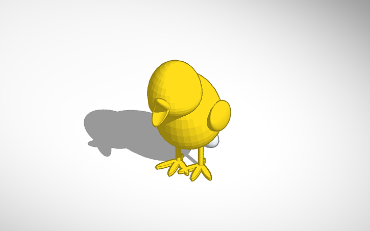 3D design kuiken - Tinkercad