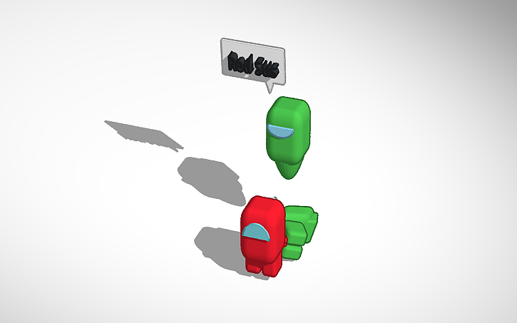 3D design Red is Sus... | Among Us | Tinkercad