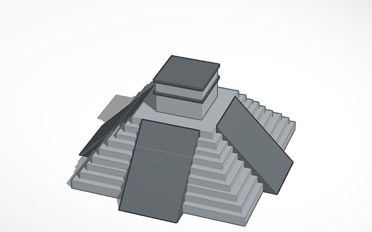 3D design Aztec Temple | Tinkercad