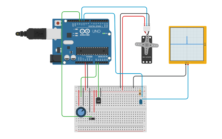 Circuit design Sensor - Tinkercad
