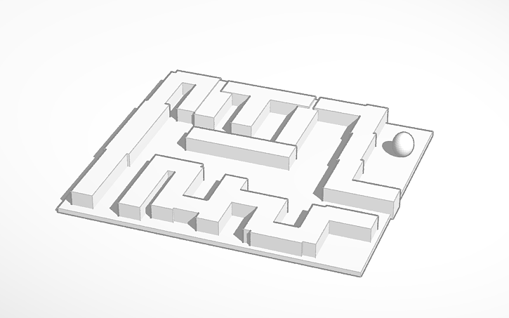 3D design Maze - Tinkercad