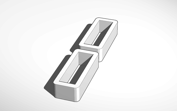 3D design Watch Band Loops - Tinkercad