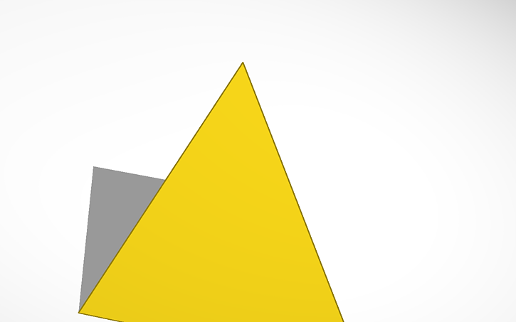 3D design Three-Sided Pyramid - Tinkercad