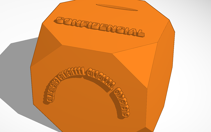 3D design Bank - Tinkercad