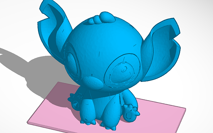 3D design stitch - Tinkercad