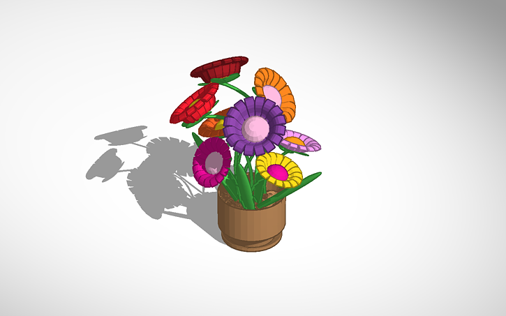 3D design Flower #lunarnewyear - Tinkercad