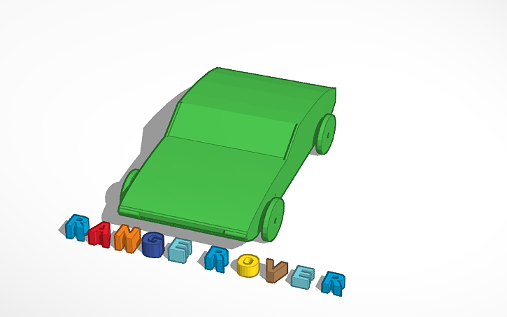 3D design Range Rover - Tinkercad