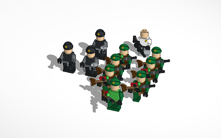 3D design lego army - Tinkercad