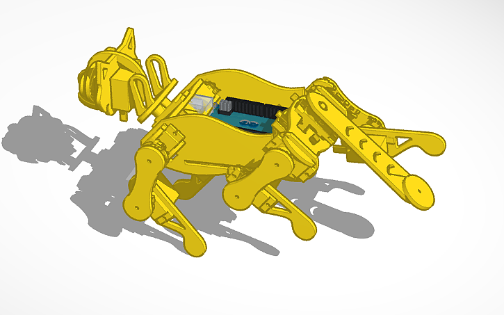 3D design GATO Robot ensamble | Tinkercad