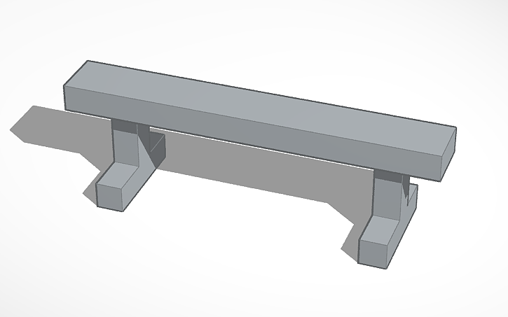 3D design Rail - Tinkercad